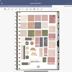 Digital Stickers Goodnotes Stickers Floral Stickers 115 Individual Pngs ...