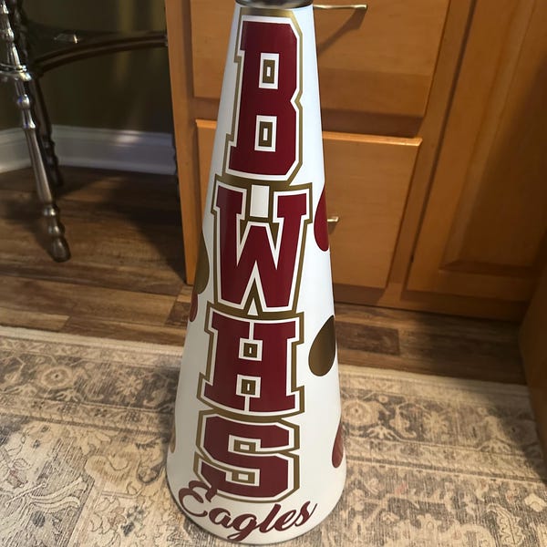 25" Custom Cheer Megaphone LOTS of Colors to Choose From - Etsy
