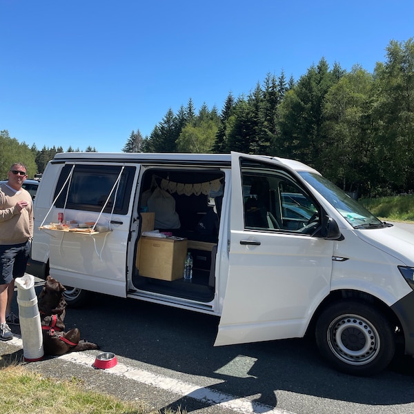 VW Bus Van Outdoor Table Outdoor Kitchen Camping Vanlife Van Rope ...