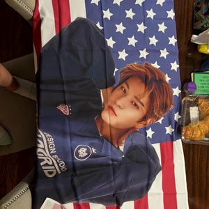 Twice Momo Pink Flag Banner, Twice Momo Kpop American Flag Tapestry ...