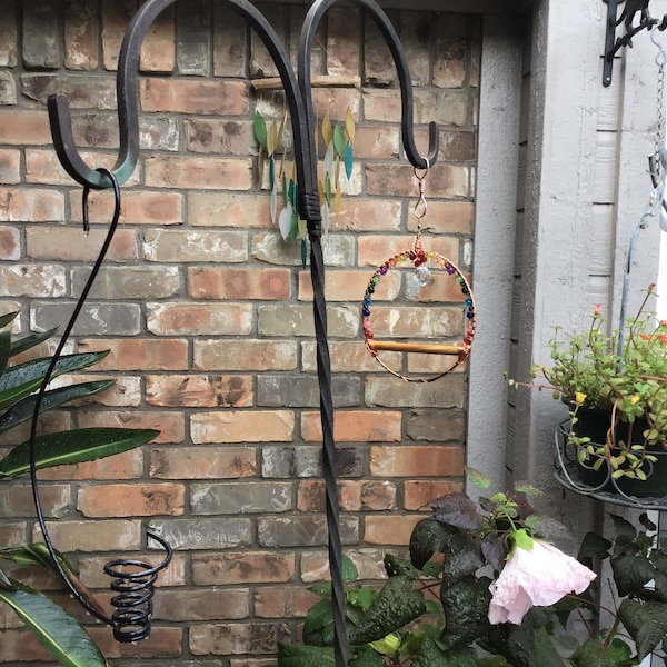 Beaded Hummingbird Swing: Crystal Garden Decor - Etsy