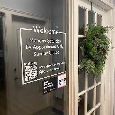 Custom QR Code Sticker for Window, Wall, Car Vinyl Decal for Business ...