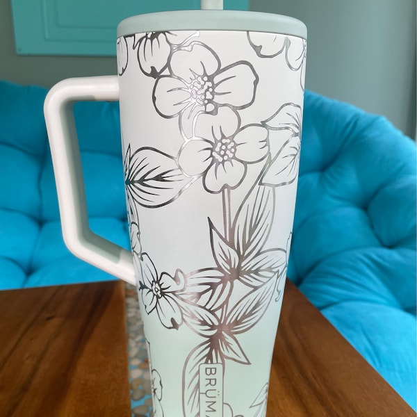 Dogwood Flower Engraved 40oz Brumate Era Tumbler, Dogwood Engraved Era ...