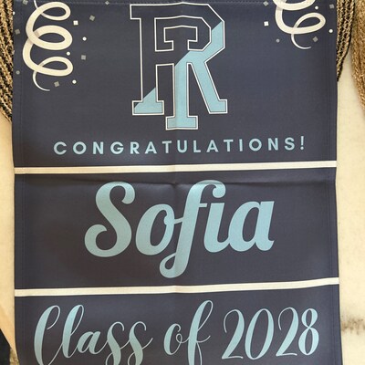 Custom College Bound Yard Flag, Custom College Sign, College Garden ...