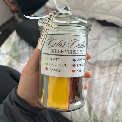 Bible Verse Jar Feeling and Emotions, Scripture Teen, Christian Gift ...