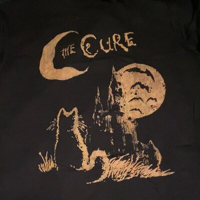 The Cure Cat Tee, 90s Alt Indie Rock, Unisex Shirt, Music Gifts, Cat ...