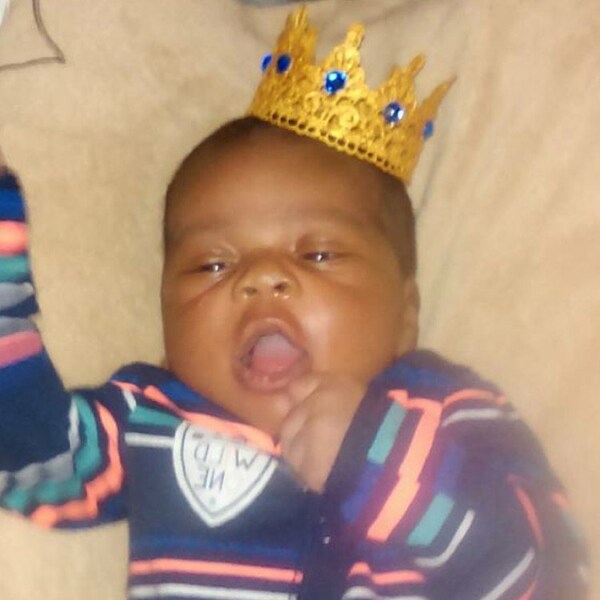 Little Prince Golden King Crown Golden Lace Crown Royal Blue Gold Crown ...