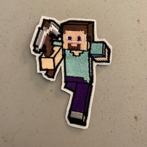 Steve Minecraft Embroidery Design digital File - Etsy
