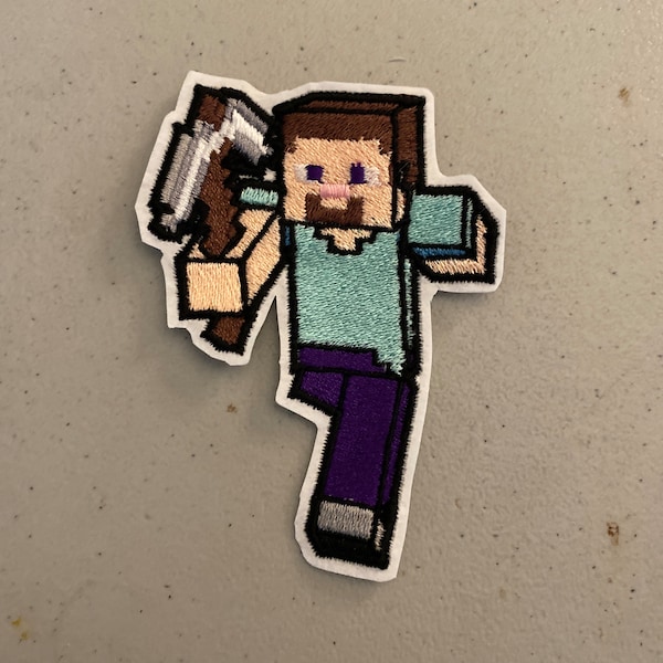 Steve Minecraft Embroidery Design (digital File) - Etsy