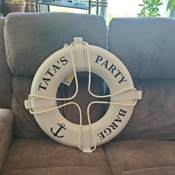 Decorative Life Ring - Custom Life Ring | Boat Wedding | Custom Boat ...
