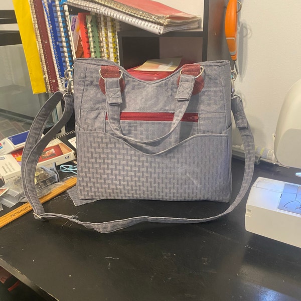 Emilina Handbag With Internal Zipper Pocket Divider PDF Pattern - RLR ...