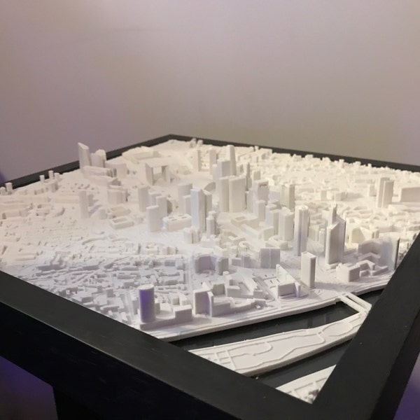 Custom 3D City Model Unique Decor Architectural Sculpture Personalized ...