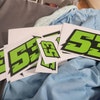 3-6 X Custom Retro Classic Racing Numbers Vinyl Stickers Decals ...