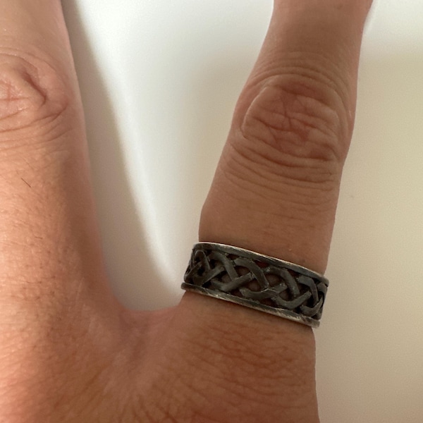 Celtic Ring, Sterling Silver Celtic Ring, Celtic Ring for Men, Celtic Weave Ring, Irish Jewelry ...