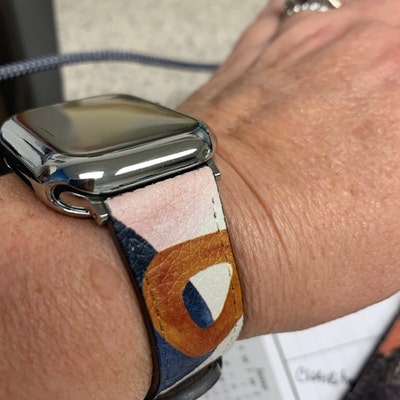 Rustic Abstract Shapes Apple Watch Band Series 3 4 5 6 7 8 SE 38mm 40mm ...