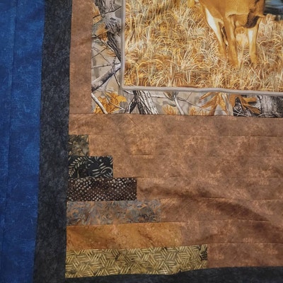 Beach Comber Panel With Sea Shells Quilt Cotton Fabric Panel From ...