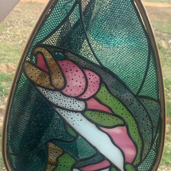 Rainbow Trout Stained Glass Pattern - Etsy