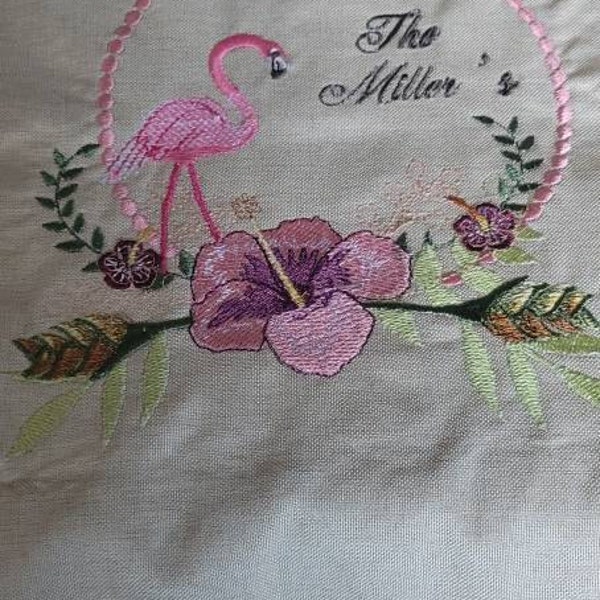 Flamingo Embroidery File - Etsy