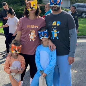 Blue Heeler Dog Masks Blue Bing Character Mask for Adults | Etsy