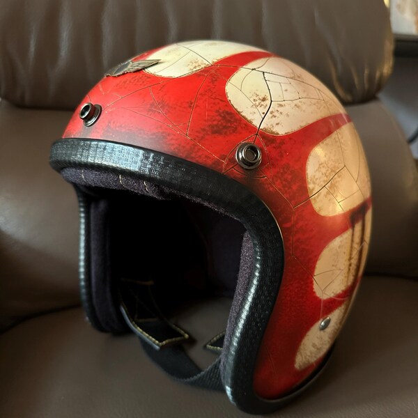 New Best Seller ! Custom Helmet XF-GP Chrome Caferacer Bobber Chopper ...