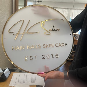 Unique Custom Made Business Sign for Your Company With Stand Offs ...