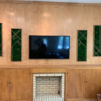 Mini Moss Wall Art in Miniature Embroidery Hoop Long Lasting Eco Gift ...