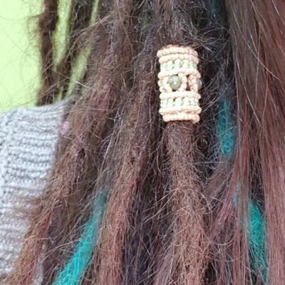 Long o Macrame Dreadlock Bead - Etsy