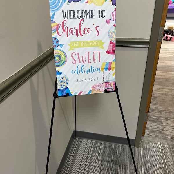 Candy Welcome Sign, Sweet Shop Birthday Welcome, Sweet Celebration ...