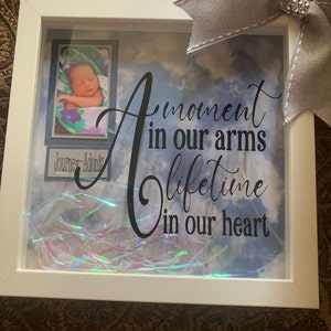 Memorial Shadow Box Picture Shadowbox Custom Memorial Gift - Etsy