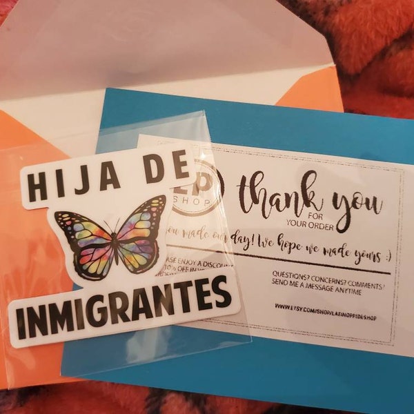 Hija De Inmigrantes Sticker, Inmigrante Sticker, Migration Sticker ...