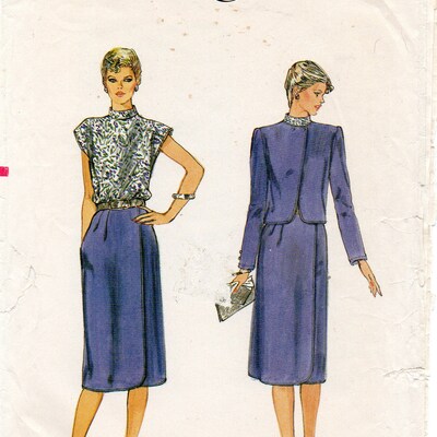 Uncut Size 18, Bust 36, 1954 Simplicity 4650 Fitted Waist Dress Pattern ...