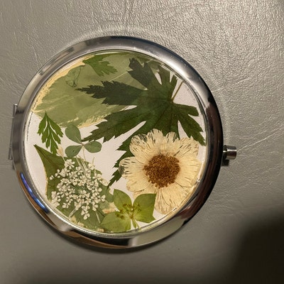 Pressed Flowers Pill Case Birth Control Pill Box Cute Pill Organize ...