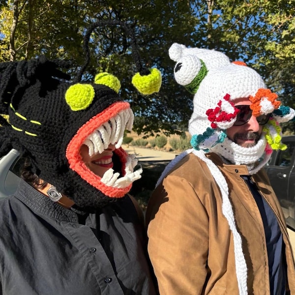 Angler Fish Crochet Hat Costume & Wrist Gauntlets - Fantasy Under the ...