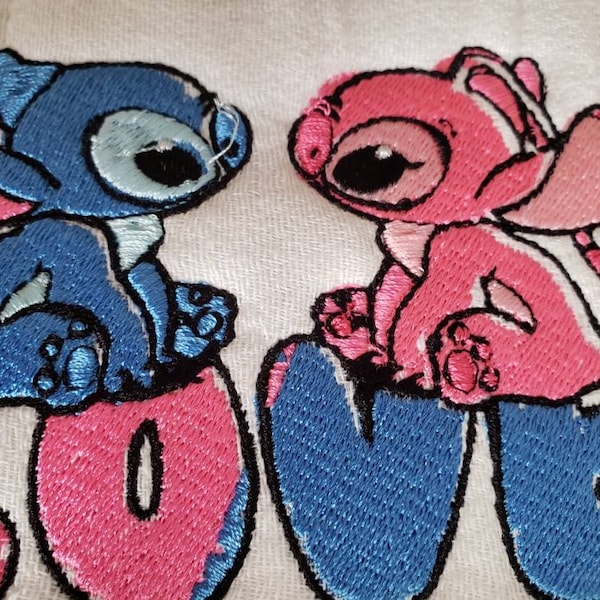 Stitch Peeking Embroidery Design – Cute Baby Stitch Digital File for ...