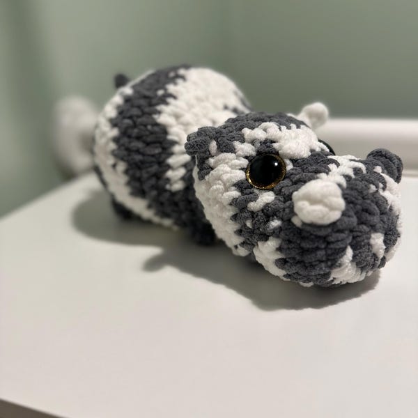 Happy the Hippo, NO-SEW Crochet Amigurumi PDF Pattern, Adorable Cute ...