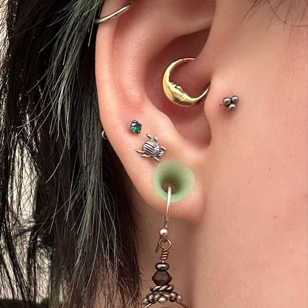 Bat Septum Ring, Nose Ring, Daith Ring, Hinged Clicker Hoop, 16ga 8mm ...