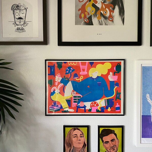 Thorns - A3 Risograph Print - Etsy