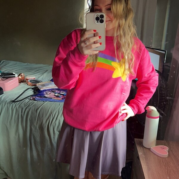 Mabel Rainbow Shooting Star Sweatshirt Gravity Falls Halloween Costume ...
