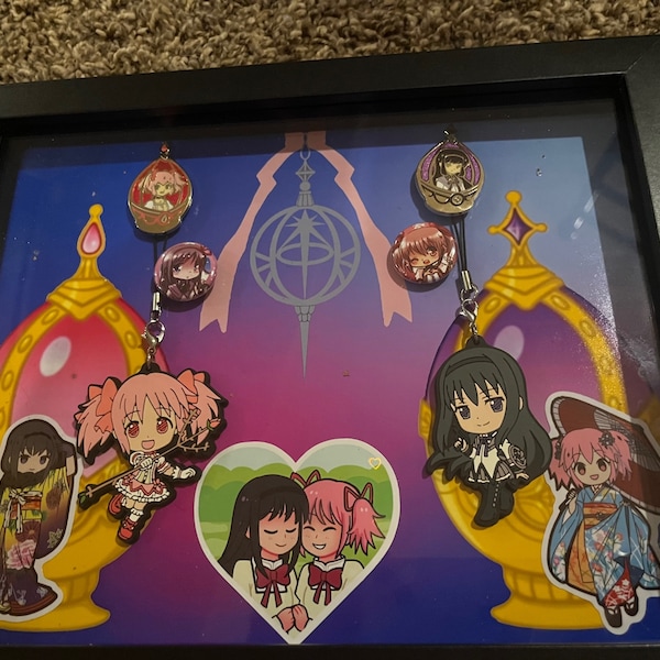 Madoka Magica & Magia Record Vinyl Sticker Sheets - for Laptop Car ...