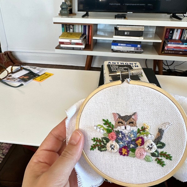 Smile Cat Embroidery Tutorial - Etsy