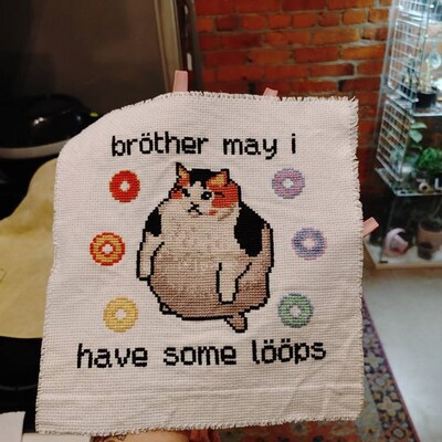 Brother May I Have Some Loops Cat Meme Funny, Modern, Subversive Cross ...