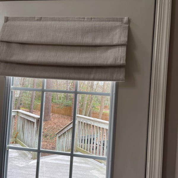Magnetic Shade | Choose Your Lining | Natural Slub Linen 85 Cotton 15 ...