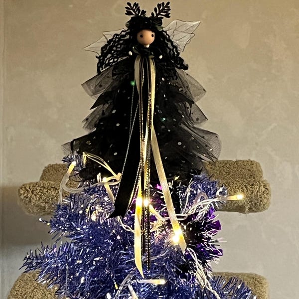 Purple Fairy House Handmade, Tissue Box Cover, Pagan Décor, Fairy ...