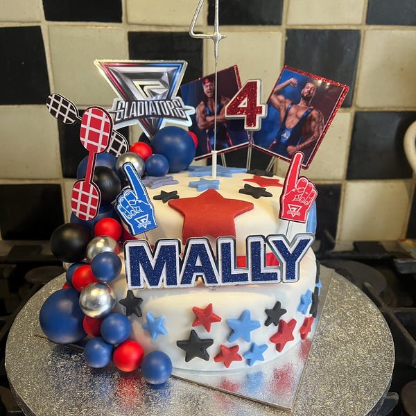 Gladiators Cake Topper Set. - Etsy UK