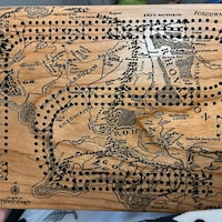 Hobbit Cribbage Thror's Map LOTR - Etsy Canada