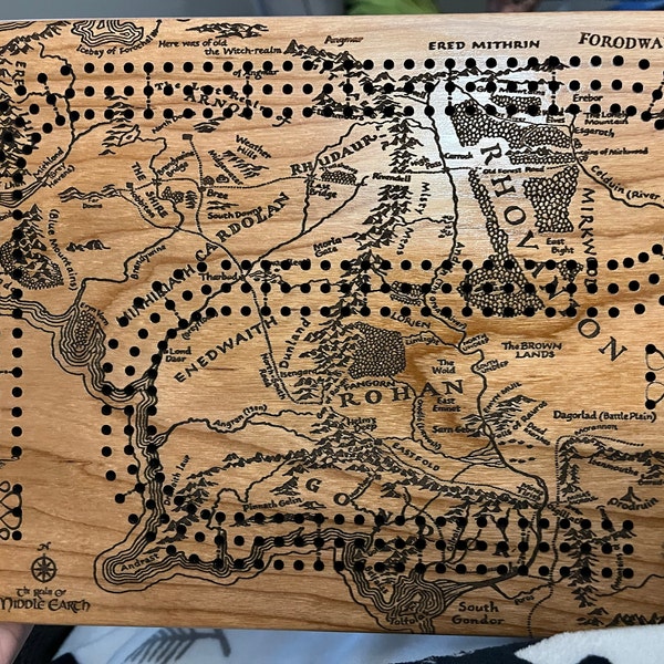 Cribbage - World Map - Etsy