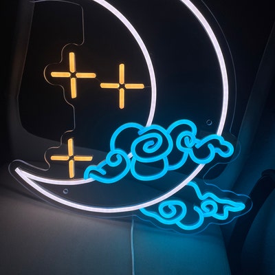 UFO Neon Sign LED Neon Lights Cloud Neon Wall Decor Flying - Etsy