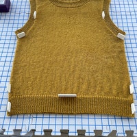 Knitting Pattern V-neck Vest, Easy to Knit, Beginner Friendly Tutorial ...