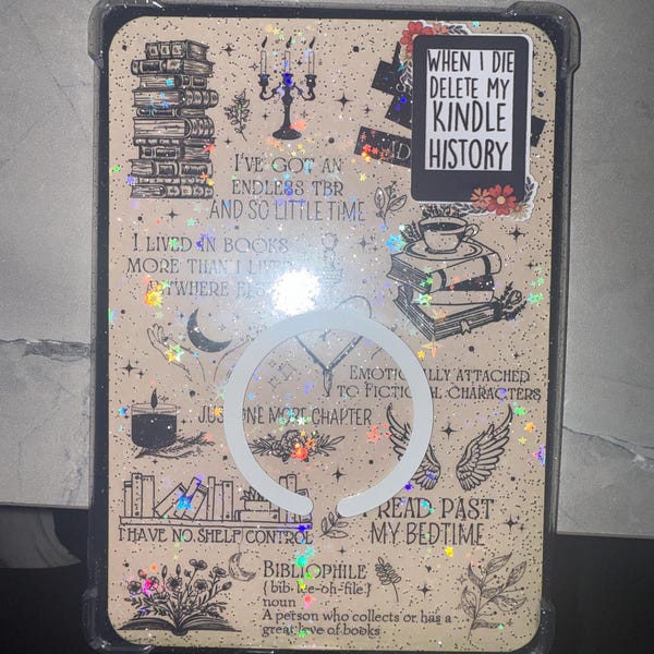 Kindle Insert Kindle Srickers Brown Paper E-reader Holographic Insert ...