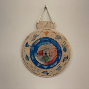 Wooden Jewish Calendar Hebrew Calendar Jewish Holidays Calendar ...